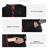 China Far Infrared Heated Waist Coats Mens Jacket Vest With Heating Pad For Clothes for sale