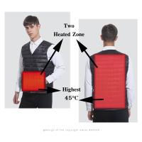 China USB Rechargeable Heated Waistcoat Power Bank Heated Vest Outdoor for sale