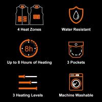 China Winter Heated Waistcoat Lightweight USB Charging For Outdoor Hiking Hunting for sale