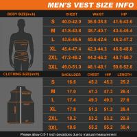 China Classic Men'S Heated Vest Sleeveless Vest Carbon Fiber 3 Level Temperature Heated for sale