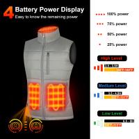China Premium Women Men Winter Heated Waistcoat USB Quilted Sleeve Jacket Padded Gilet for sale