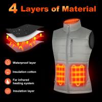 China Premium Women Men Winter Heated Waistcoat USB Quilted Sleeve Jacket Padded Gilet for sale