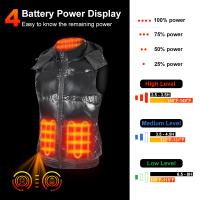 China Unisex Winter 4 9 11 Zone Heating Gilet Waistcoat Thermal 3 Ajustable Temperature for sale
