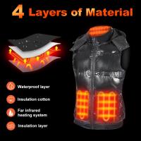 China Unisex Winter 4 9 11 Zone Heating Gilet Waistcoat Thermal 3 Ajustable Temperature for sale