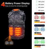 China Custom Logo Heated Waistcoat Winter Warm Mens Sleeveless USB Battery Powered for sale