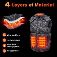 China Custom Logo Heated Waistcoat Winter Warm Mens Sleeveless USB Battery Powered for sale