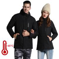 China Outdoor Electric Heated Jacket Waterproof Winter Sport Three In One Men Ski Jacket for sale