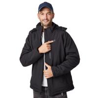 China Windproof Electric Heated Jacket S-3XL Men Hooded Jacket for sale