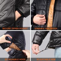 China USB Powered Electric Heated Jacket Men'S Cotton Padded Puff Jacket 5v 7.4v 12v for sale