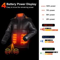 China USB Powered Electric Heated Jacket Men'S Cotton Padded Puff Jacket 5v 7.4v 12v for sale