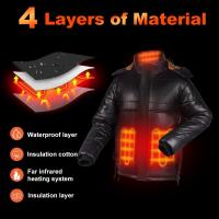 China USB Powered Electric Heated Jacket Men'S Cotton Padded Puff Jacket 5v 7.4v 12v for sale