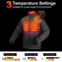 China Custom Heating Zones USB Electric Heated Fleece Jacket Winter 5v 7.4v for sale