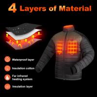 China Custom Heating Zones USB Electric Heated Fleece Jacket Winter 5v 7.4v for sale
