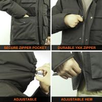 China Winter Electric Heated Jacket Carbon Fiber Softshell Waterproof Down Jacket With Hoodie for sale