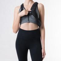 China RoHs Battery Powered Black Heated Back Support Belt For Back Pain for sale