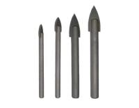 China YG6X Tipped Round Shank Masonry Drill Bit for Glass and Tile for sale