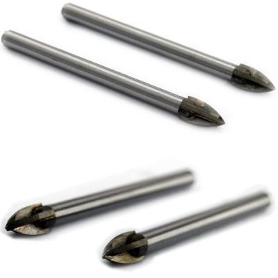 China Cross Tipped Glass Tile Drill Bit YG6X 3mm-20mm Round Shank for sale