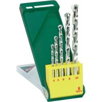 China 5pcs Tungsten Carbide Masonry Drill Bit Set Chrome Coated for sale