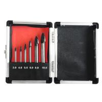 China 6pcs YG6X Glass Drill Bit Set in Aluminium Box for sale