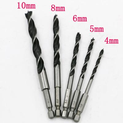China High Carbon Steel Hex Shank Wood Drill Bits for sale
