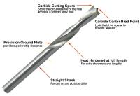 China Tungsten Carbide Tipped Brad Point Wood Drill Bits 3-13mm for sale