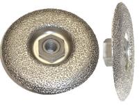 China Vacuum Brazed Diamond Grinding Cup Wheel M14/16 Flange for sale