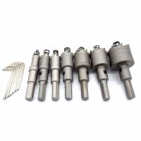 China 7pcs 14-35mm Tungsten Carbide Tipped Hole Saw Set for sale