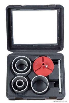 China 7pcs Tungsten Carbide Tipped Hole Saw Set for Marble Tile for sale