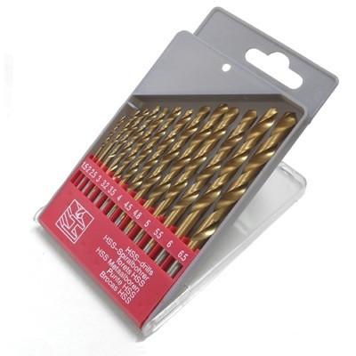 China 13PCS HSS Ti-Coated Twist Drill Bit Set for Metal for sale