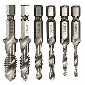 China 6pcs HSS Hex Shank Drill Bit Set M3-M10 for Metal Drilling for sale