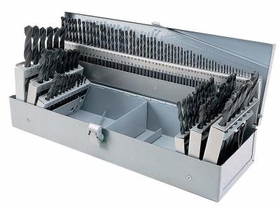 China 115-Piece Ti-Coated HSS Drill Bit Set in Metal Box for sale