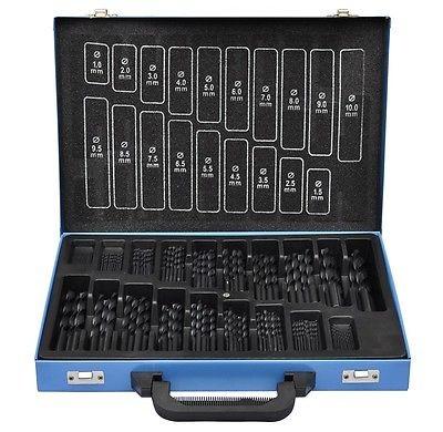 China 170pcs HSS Drill Bit Set for Metal Steel Drilling for sale