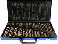 China 230pcs HSS Titanium Coated Drill Bit Set in Steel Index for sale