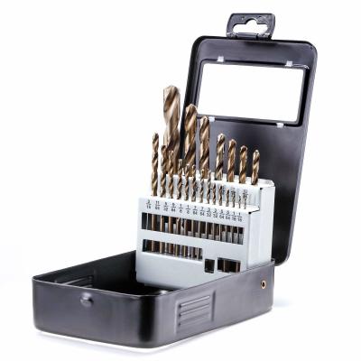 China 21pcs HSS Cobalt Drill Bit Set for Metal Iron Stainless Steel for sale