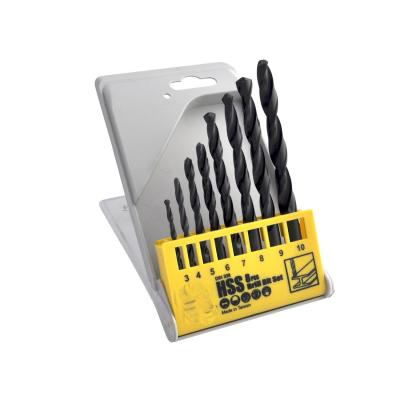 China 8Pcs HSS Drill Bit Set Black Oxide for Metal Drilling for sale