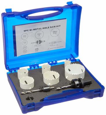 China Bi-Metal HSS M3/M42 Hole Saw Set with Plastic Case for sale