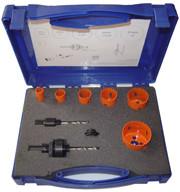 China M3/M42 Bi-Metal HSS Hole Saw Set 9pcs 16-51mm for Metal Cutting for sale