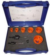 China 9-Piece Bi-Metal Hole Saw Kit for Metal Sheet Cutting for sale