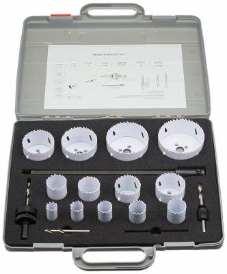 China Bi-Metal Hole Saw Kit 18pc with ABS Case for Metal Cutting for sale