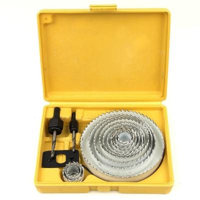 China 16PCS High Carbon Steel Hole Saw Kit for Woodworking for sale
