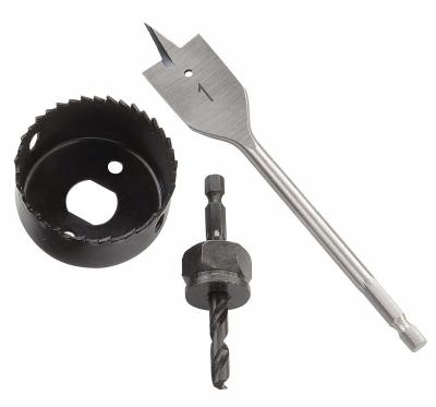 China 3pcs Hole Saw Kit for Door Lock Installation in Wood for sale