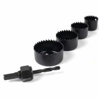 China High Carbon Steel Hole Saw Set for Woodworking 5pcs 32-54mm for sale