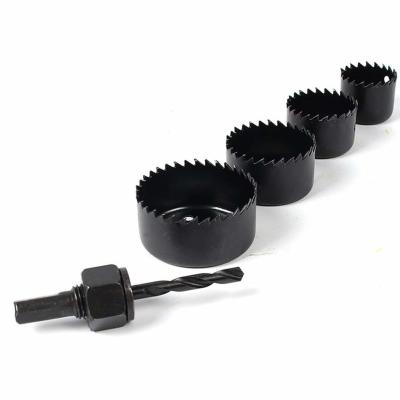 China High Carbon Steel Hole Saw Set for Woodworking 5pcs 32-54mm for sale