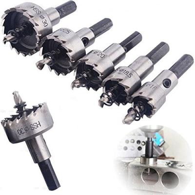 China 6 Pcs HSS Hole Saw Kit for Stainless Steel 12mm-22mm for sale