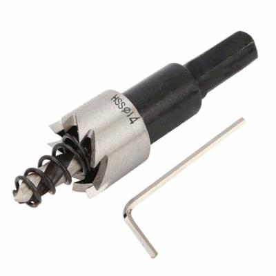 China HSS 14mm Hole Saw with 3-Slide Shank and Ti-Coated Finish for sale