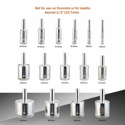 China 15PC Diamond Core Drill Bit Set for Glass Tile Porcelain for sale