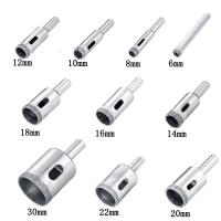 China 10PCS Diamond Core Drill Bit Set 6-30mm for Tile Glass Ceramic for sale