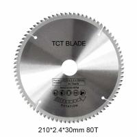 China 80T TCT Circular Saw Blade 210mm for Wood and Metal Cutting for sale