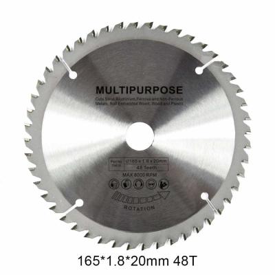 China 165mm 48T TCT Circular Saw Blade for Wood and Metal Cutting for sale