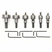 China 6Pcs HSS 6542 Hole Saw Kit for Stainless Steel Cutting for sale
